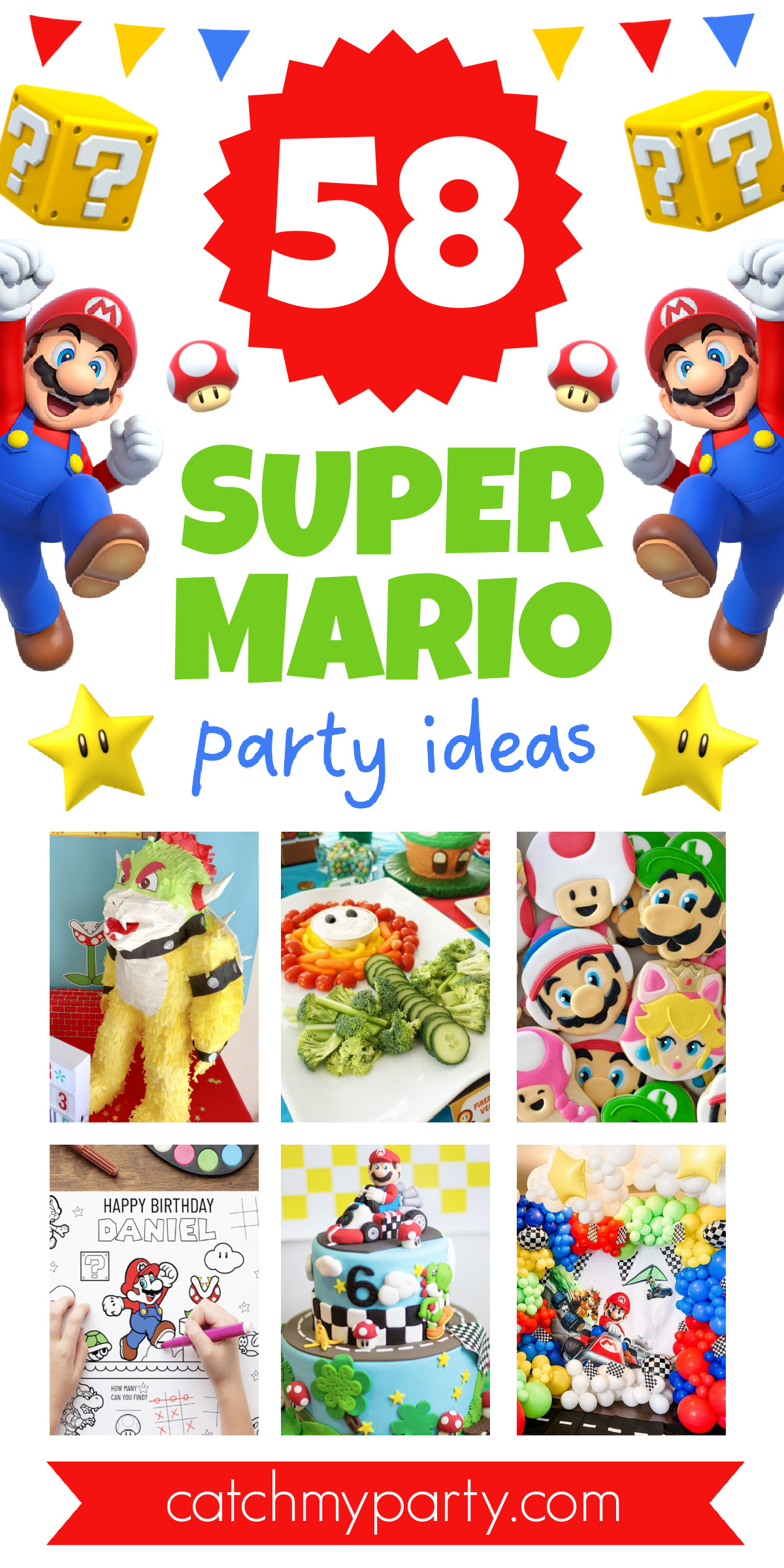 58 Awesome Super Mario Party Ideas! - The Catch My Party Blog