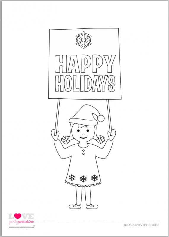 Download these FREE Christmas Kids' Activity & Coloring Sheets! - The ...