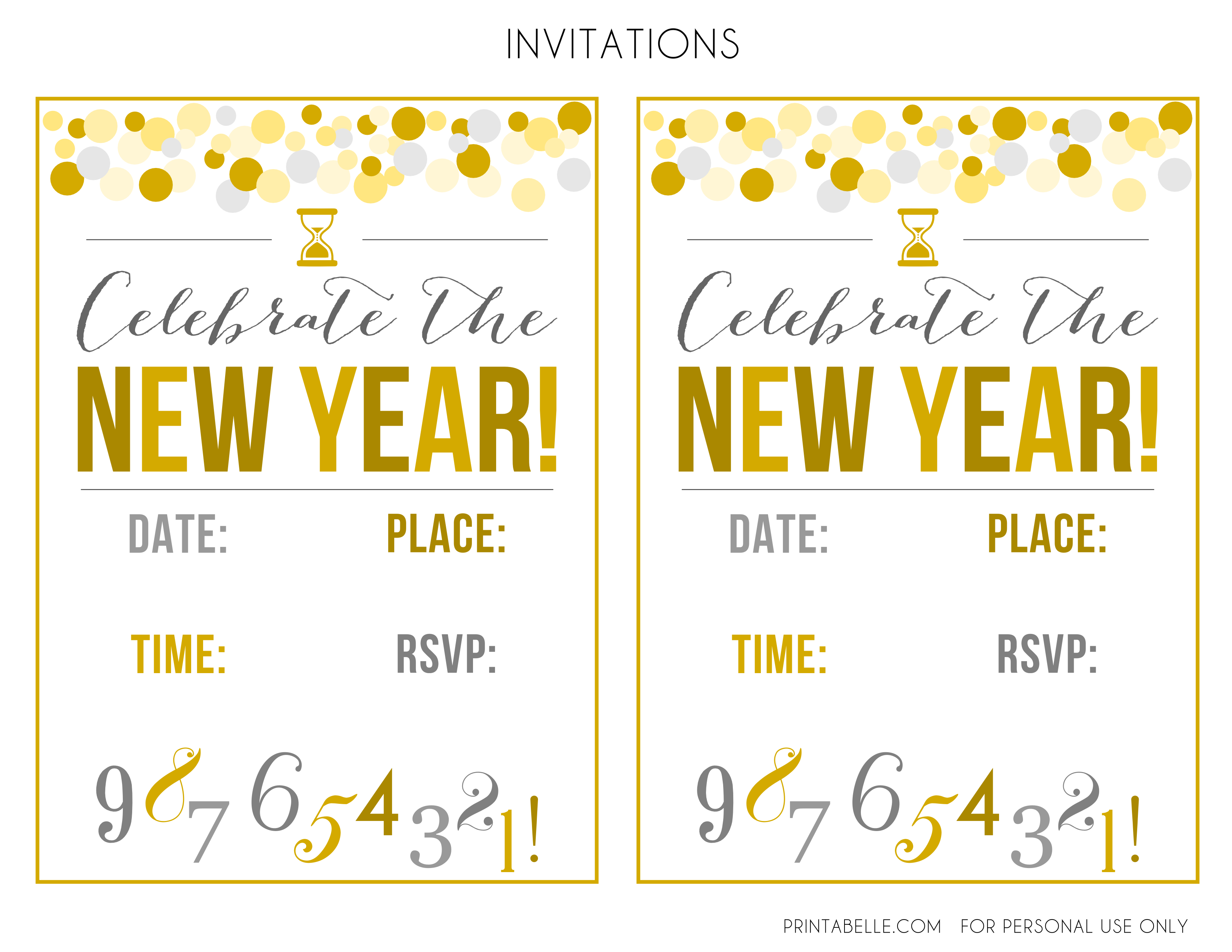 Free Printable New Years Eve Party Invitations Printable Word Searches