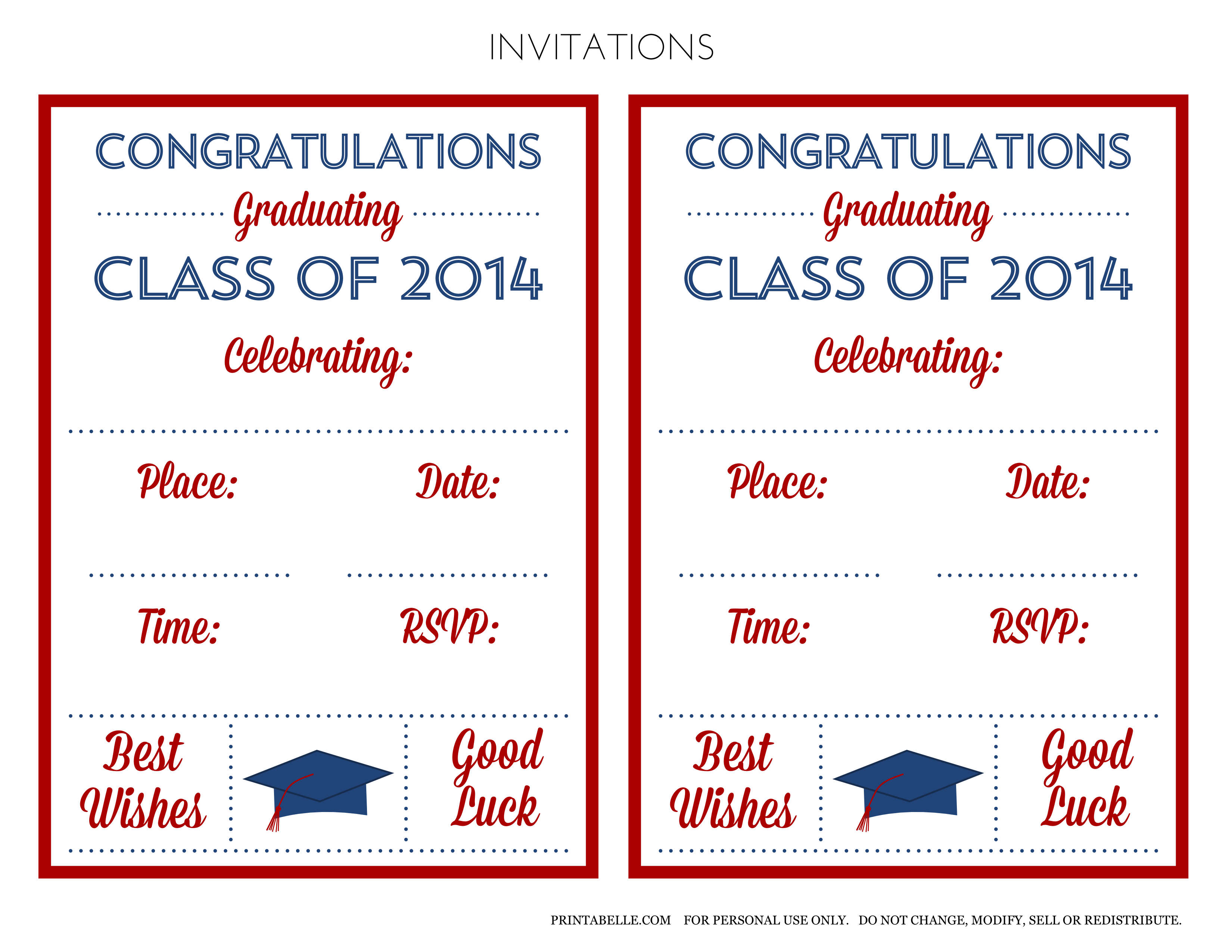 Free 2014 Graduation Party Printables From Printabelle Catch My Party Free 2014 Graduation Party Printables From Printabelle Catch My Party