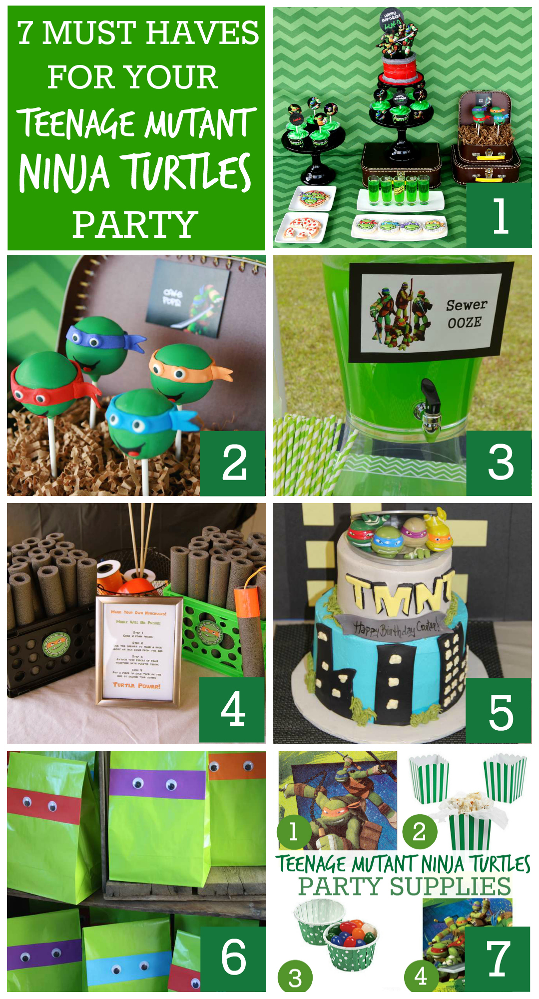 7 Must Have Teenage Mutant Ninja Turtles Party Ideas Catch My Party