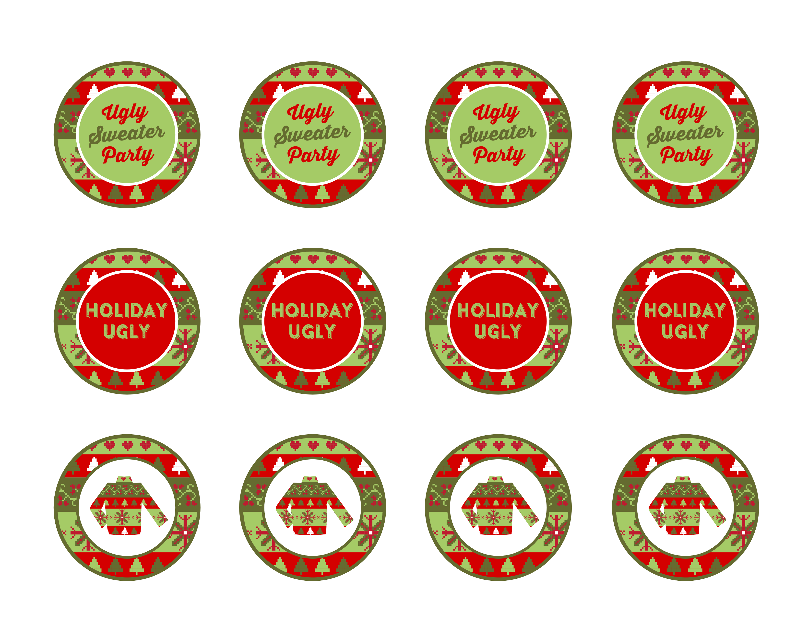 Free Ugly Sweater Party Printables Catch My Party