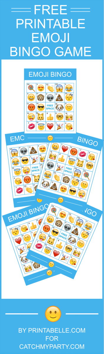 Download This Free Fantastic Printable Emoji Bingo Game! - The Catch My ...