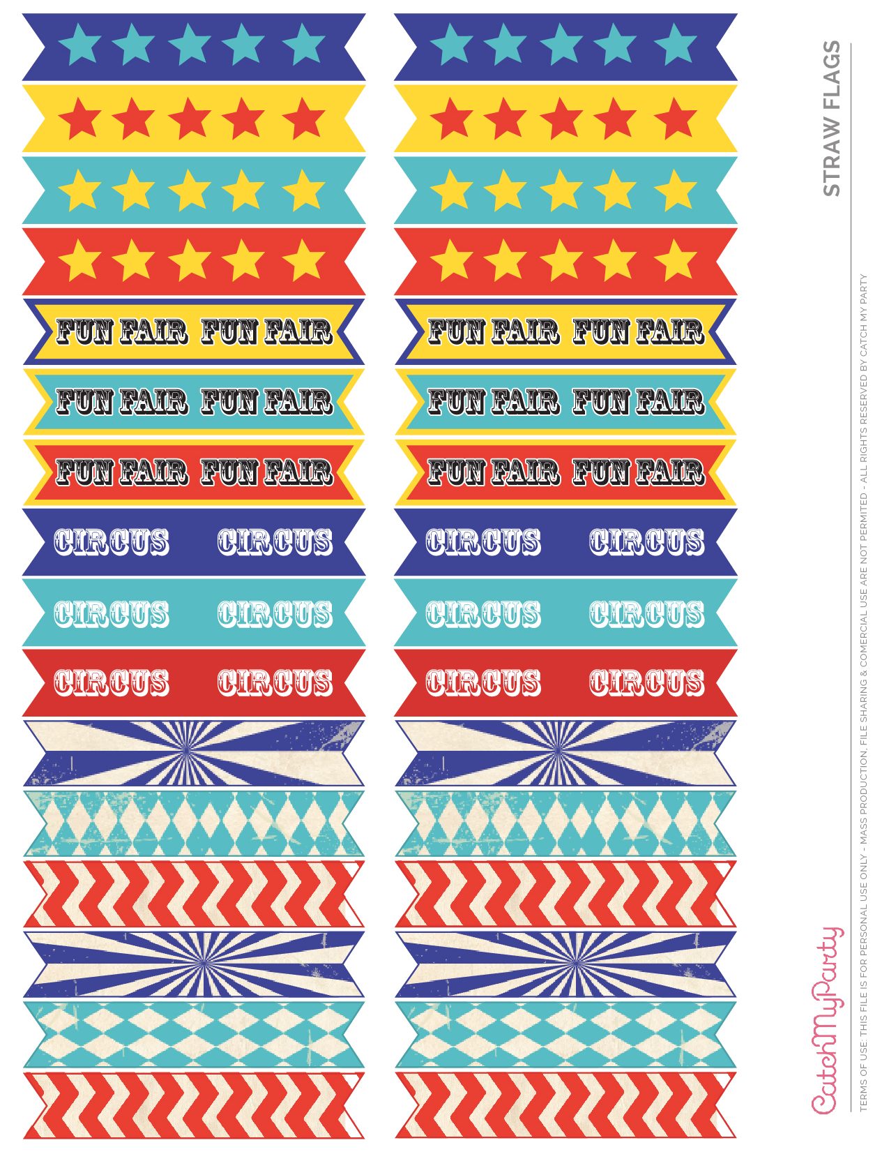 Download these Awesome Free Circus Carnival Printables Now! - The Catch My Party Blog The Catch ...