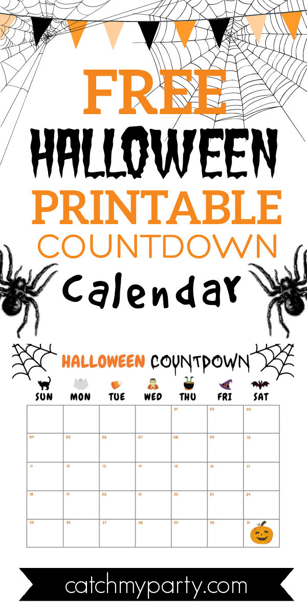 Download this Free Halloween Printable Countdown Calendar Now! - The ...