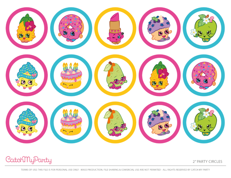 Free Shopkins Party Printables to Decorate Your Birthday! - The Catch ...
