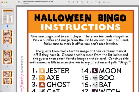 Free Printable Halloween Bingo (10 Spooky Bingo Cards!)