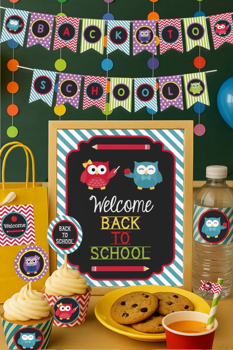 🦉 Free Owl Back-to-School Printables for Parties and Classrooms📚 - The ...